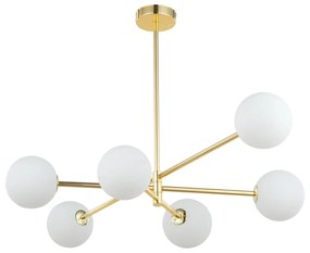 TK-Lighting - Vysoká stropní lampa Sarius Gold 6