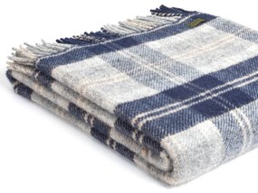 Vlněná deka Navy Bannockbane 183 x 150 cm Tweedmill