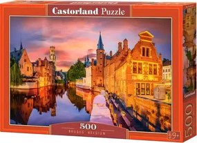 CASTORLAND Puzzle Bruggy, Belgie / 500 dílků / 47 × 33 cm