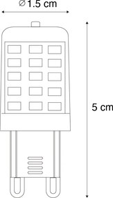 Sada 2 stmívatelných LED žárovek G9 3W 250lm 3000K