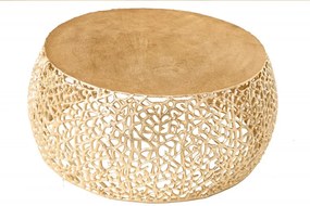 Konferenční stolek Leaf 75cm zlatá/ 43227