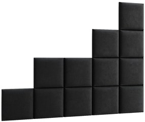 Eltap Čalouněný panel Quadratta 200x160 cm tmavě šedý