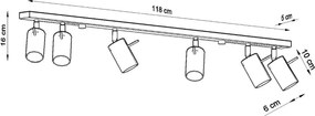 Sollux Lighting Stropní svítidlo RING 6L ultramarínové