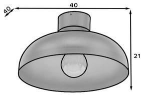 Eltap Moderní stropní osvětlení Desolo 1, 40x21x40cm