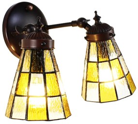 Nástěnná lampa Tiffany Anki – 30x23x23 cm