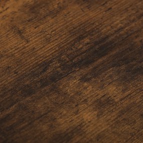 Pracovní stůl LAHU - old wood dekor / černé kovové nohy