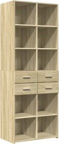 Skříň highboard dub sonoma 70 x 42,5 x 185 cm kompozitní dřevo 3281464