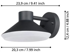 Eglo 900688 - LED Venkovní nástěnné svítidlo NINNARELLA 1xGU10/4,6W/230V IP44