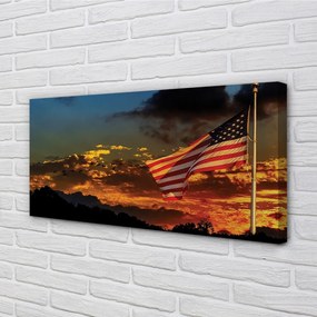 Obrazy na plátně Vlajka USA 120x60 cm