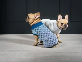 Obleček pro psy Labbvenn Pullo modrý Velikost: M - 50 x 27 cm