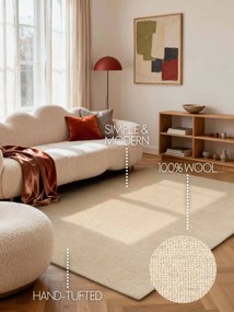 ELLE Decoration, Kusový koberec Puristic Knots 106319 Light Beige z kolekce Elle, 160x230, béžová, ložnice