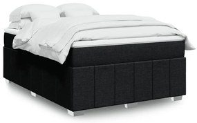 Box spring postel s matrací černá 140x200 cm textil 3285479