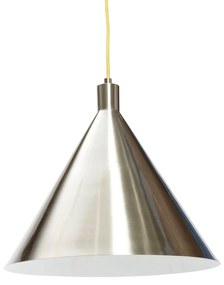 OnaDnes -20% Stříbrné kovové závěsné světlo Hübsch Yama 40 cm