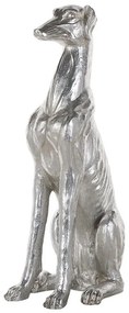 Dekorativní figurka stříbrná 80 cm GREYHOUND Beliani