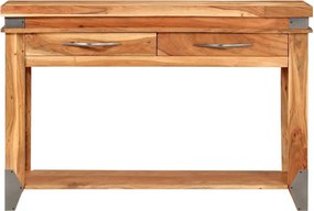 Konzolový stolek 110 x 34 x 74 cm masivní akáciové dřevo 338469