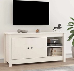 vidaXL TV skříňka 103 x 36,5 x 52 cm masivní borové dřevo [814589] Barva: Bílá