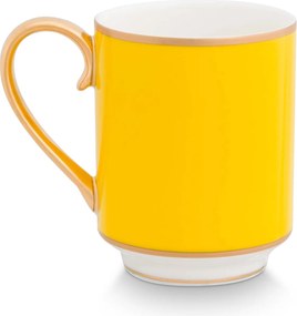 Pip Studio Pip Chique hrnek 250 ml, žlutý (porcelánový hrnek)