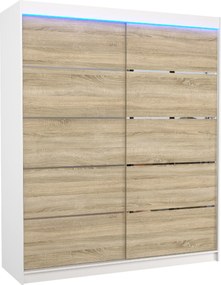 ADRK Furniture Posuvná skříň s LED osvětlením SPECTRA 180 ADRK-SW-SPE-WS-180
