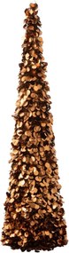 Veliký bronzový lesklý vánoční strom Sparkling L – 24*24*132 cm