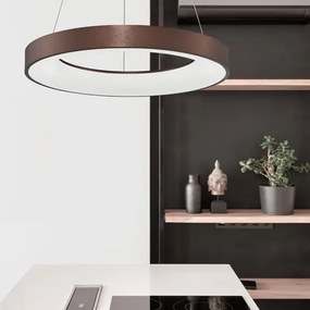 LED lustr Rando Thin 60 3000K hnědá