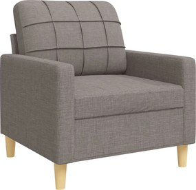 3dílná sedací souprava s polštáři taupe textil 3278310