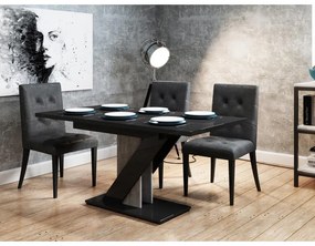 Moderní stůl Eksuper, Barva: bílý lesk / beton