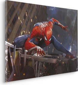 Komar Nástěnný obraz na rámu Marvel Spider-Man Landing 60 x 90 cm