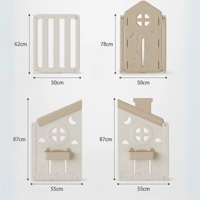 Dětská plastová ohrádka inSPORTline Doorino 150x180x100 cm