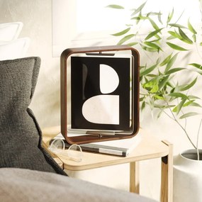 Tmavě hnědý dřevěný stojací rámeček 26x31,5 cm Bellwood – Umbra
