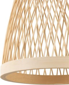 Toolight Natural, závěsné stropní svítidlo 1xE27 APP1637-1CP, přírodní hnědá, OSW-05107