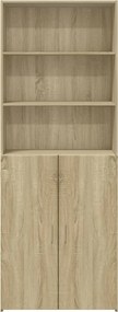 Skříň highboard dub sonoma 70 x 42,5 x 185 cm kompozitní dřevo 3281373