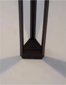 NV 9756800 Venkovní sloupkové svítidlo PAX černý hliník LED 9W 3000K 100-240V 108st. IP54 - NOVA LUCE