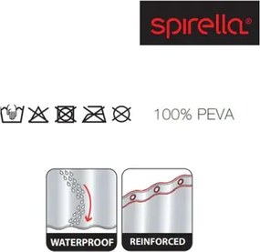Spirella BIO sprchový závěs 180 x 200 cm bílý - průsvitný / PEVA