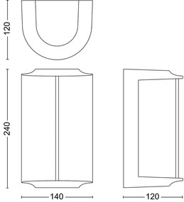 Philips - LED Venkovní nástěnné svítidlo REESE LED/4,3W/230V 2700K IP44