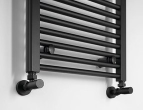Aqualine Aqualine, DIRECT topné těleso s bočním připojením 450x1680 mm, černá matná, ILR64B