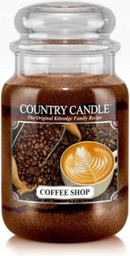 Coffee Shop Country Candle – velká vonná svíčka se dvěma knoty (652 g)