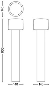 Philips - LED Venkovní lampa OTIS LED/4,3W/230V 2700K IP44