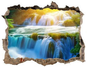 Wallmuralia Nálepka fototapeta 3D výhled Vodopád Krka 95x64 cm