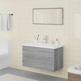 Koupelnová sestava šedá sonoma kompozitní dřevo 3120352