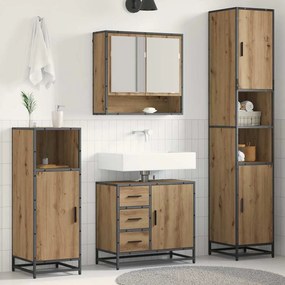 Sada koupelnového nábytku 3 ks Artisanový dub 3402549