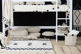 Lorena Canals koberec 120 x 160 černý vzor, světlý - Bereber