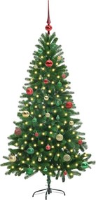 Vánoční stromeček s 150 LED diodami s stojanem Zelená 150 cm PE 3396326