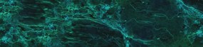 DIMEX | Fototapeta do kuchyně Tmavě zelená mramorová textura KI-260-281 | 260 x 60 cm | zelená