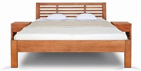 Postel Postelia GABRIELA Buk 200x200 - Dřevěná postel z masivu, bukové dvoulůžko o šíři masivu 4 cm