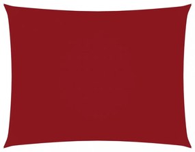 Stínící plachta obdélníková 4 x 5 m oxfordská látka Dekorhome Červená