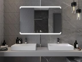 Mexen Nida osvětlené koupelnové zrcadlo 120 x 80 cm, LED 6000K, anti-fog - 9806-120-080-611-00