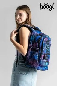 BAAGL Školní batoh Core Palm / 25 l / vhodná od 3. třídy