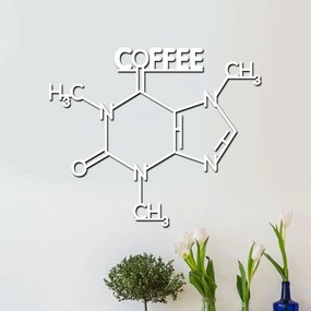 dřevo života Dřevěný obraz COFFEE FORMULA Zvolte rozměr (cm): 95x78, Zvolte barvu dekoru: Bílá