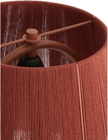 Stolní lampa v cihlové barvě s textilním stínidlem (výška 58 cm) Espino – Light &amp; Living