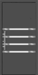 Splendoor Hliníkové vchodové dveře Moderno M450/P, antracitová metalíza, 110 L